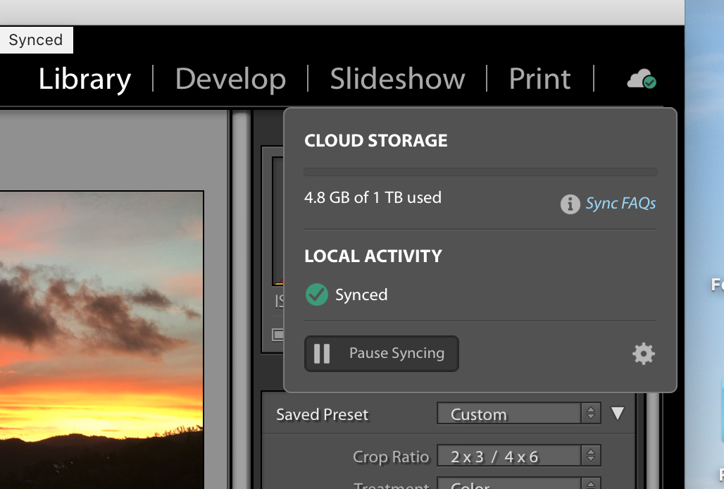 syncing photos from lightroom classic to lightroom... - Adobe Community ...