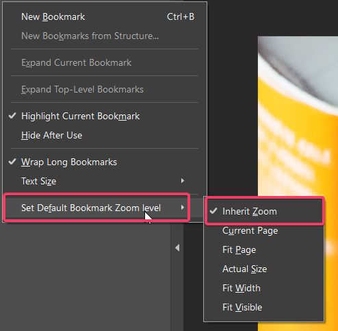 Solved: Bookmark Zoom - Adobe Product Community - 11432828