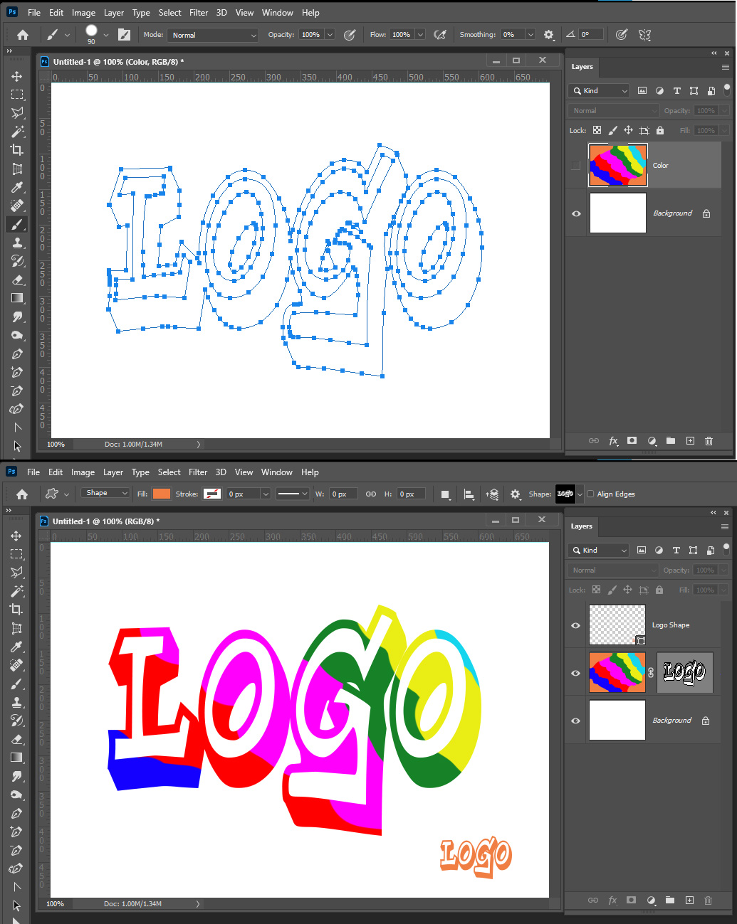 how to change a color of vector mask - Adobe Product Community - 11433882
