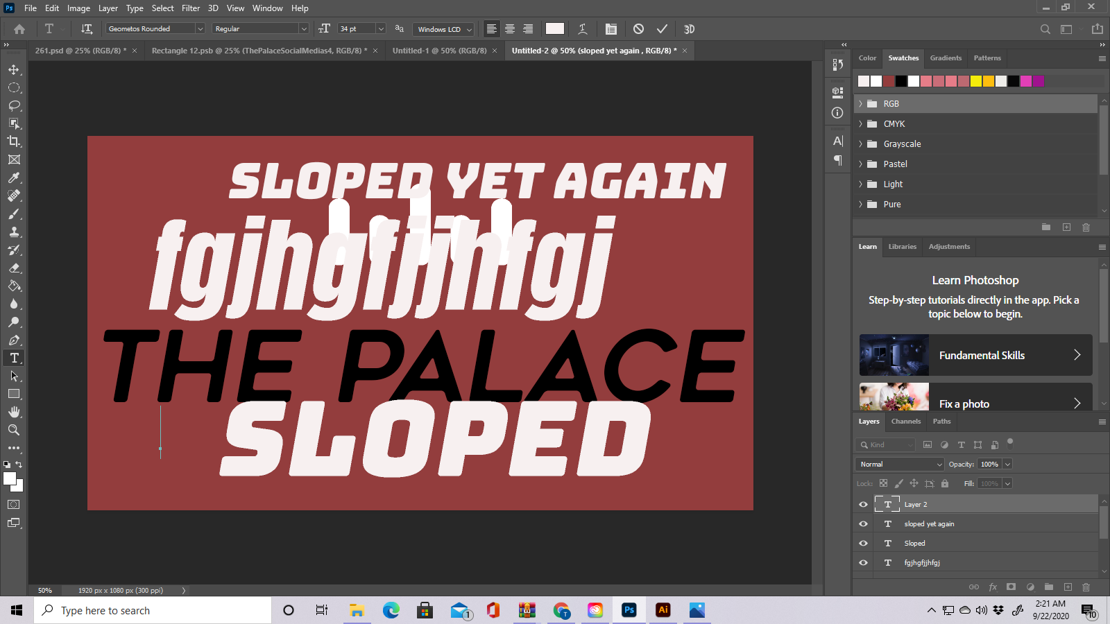 Solved: All of my text is sloped forward slightly in PSD? ... - Adobe ...