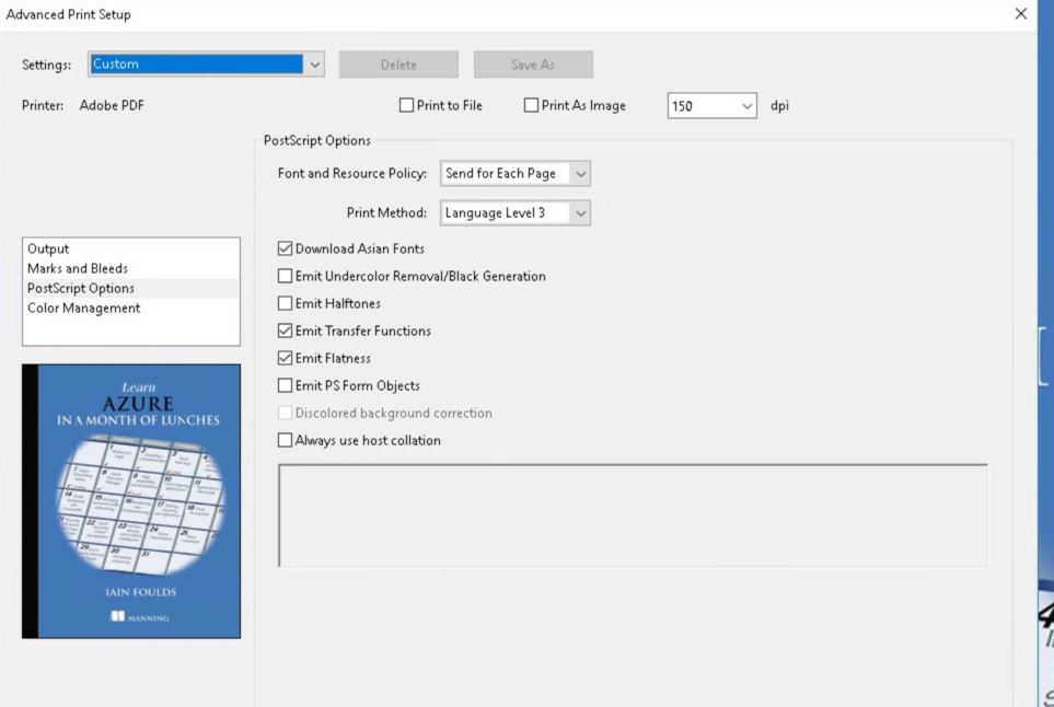Acrobat Reader Pro DC - Postscript options greyed ... - Adobe Product ...