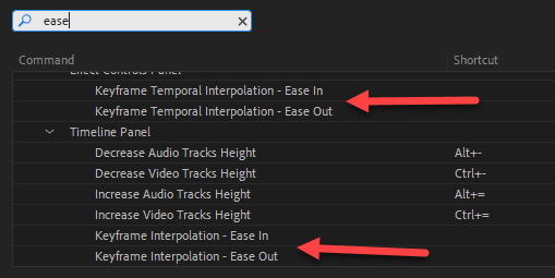 Solved: FAQ: How can I add Shortcuts for Ease In and Ease ... - Adobe ...