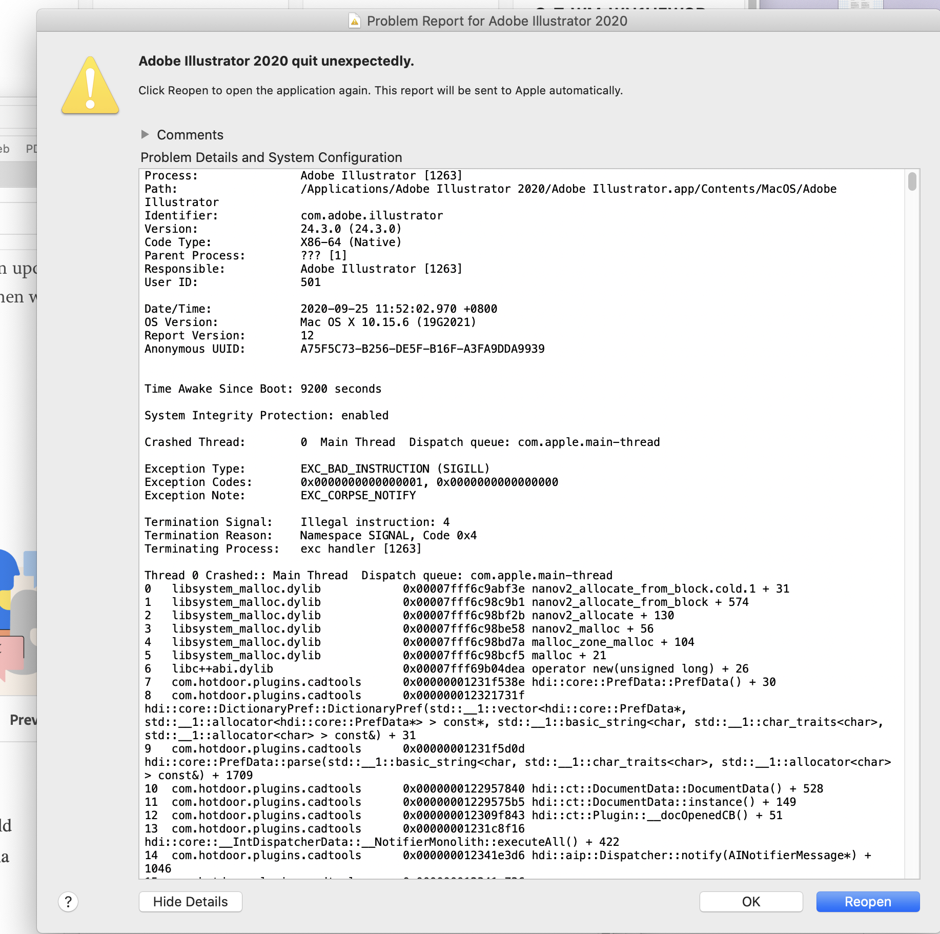 Solved Illustrator 243 Crashing On Macos Catalina 1015 Adobe Community 11459525 