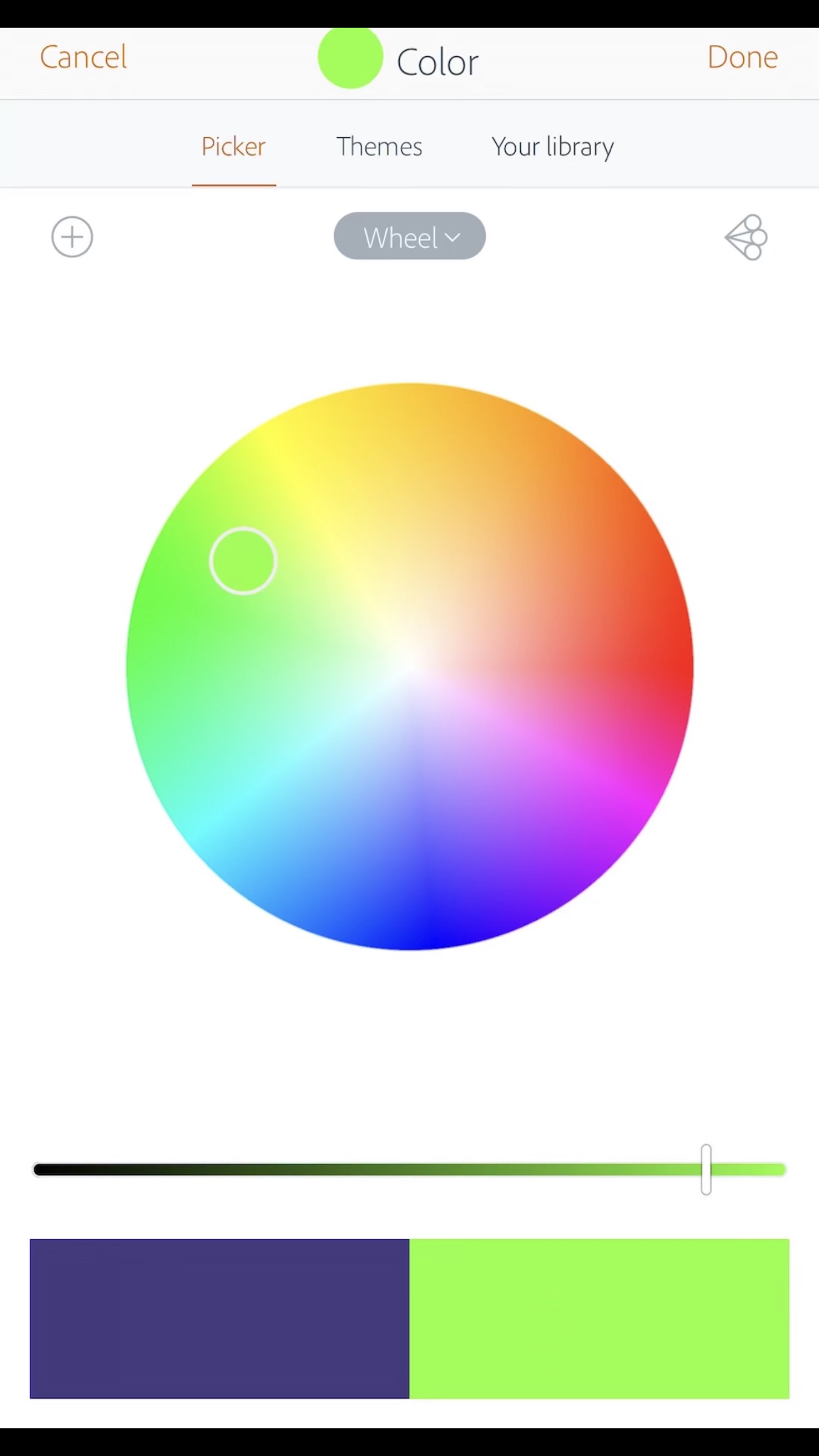 NEW Problem with color wheel slider - Adobe Community - 11464729