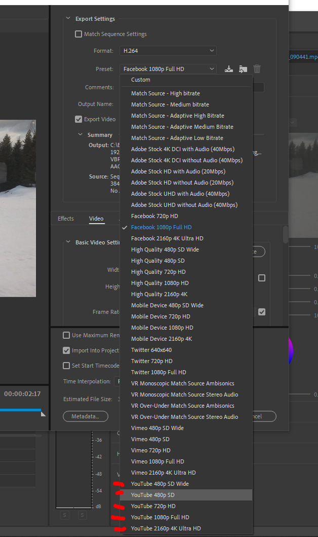 Solved: standard export presets missing premier pro after ... - Adobe ...
