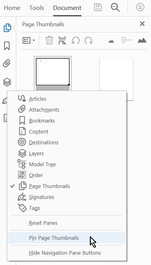 Page Thumbnails Default For EVERY PDF - Adobe Community - 11473728