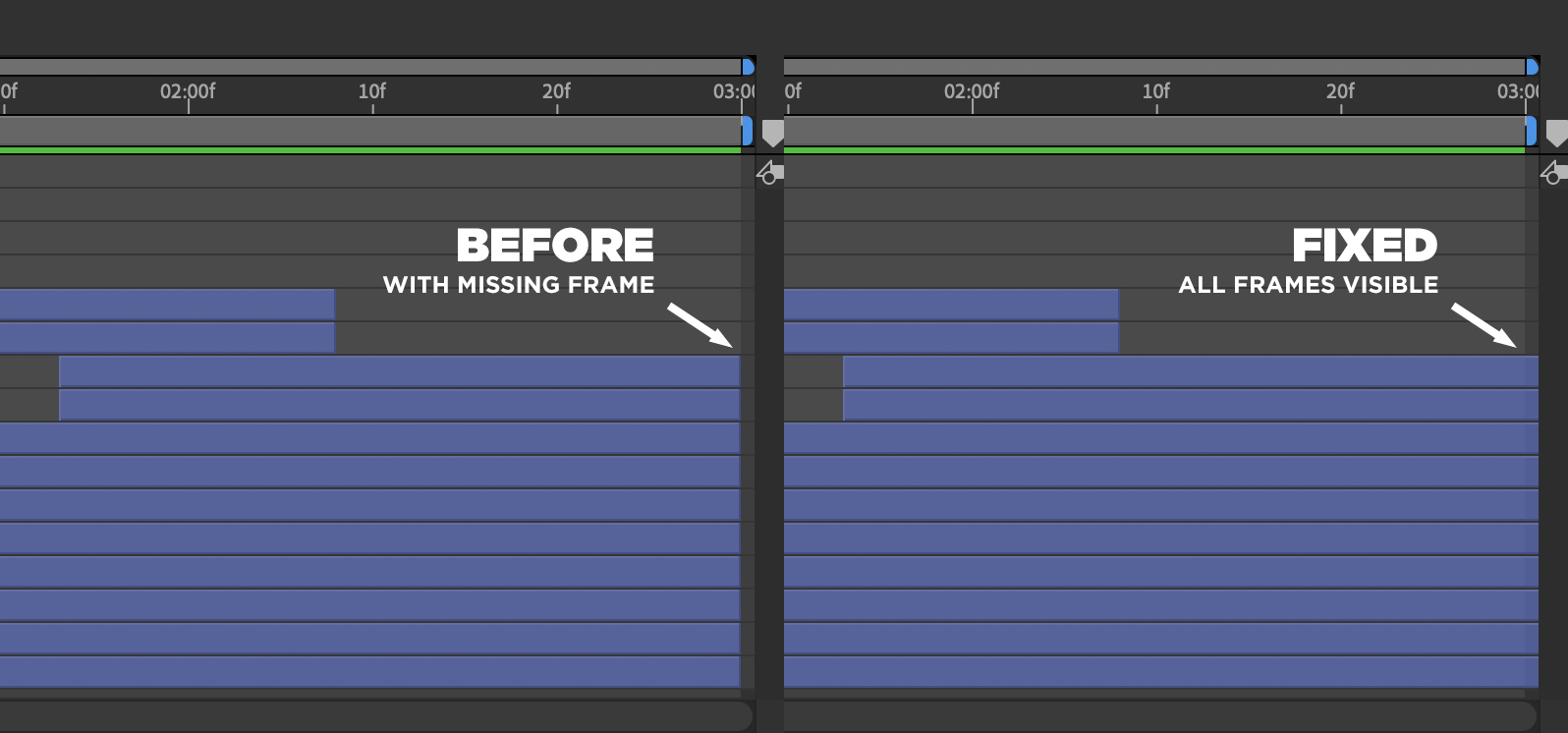 Solution for 'blank frame' during Time Remapping l... - Adobe Product ...