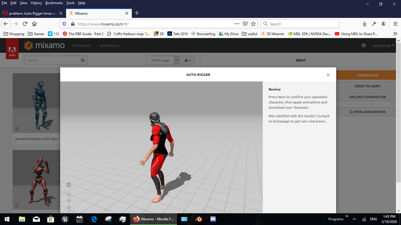 problem: Auto Rigger times out every time before "... - Adobe Community - 11479498