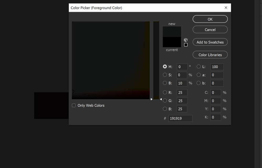 no color paletter and images open in a dark mode - Adobe Community ...