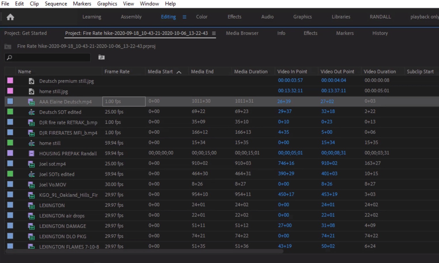 Clips not importing with Timecode, but in feet+ - Adobe Community ...
