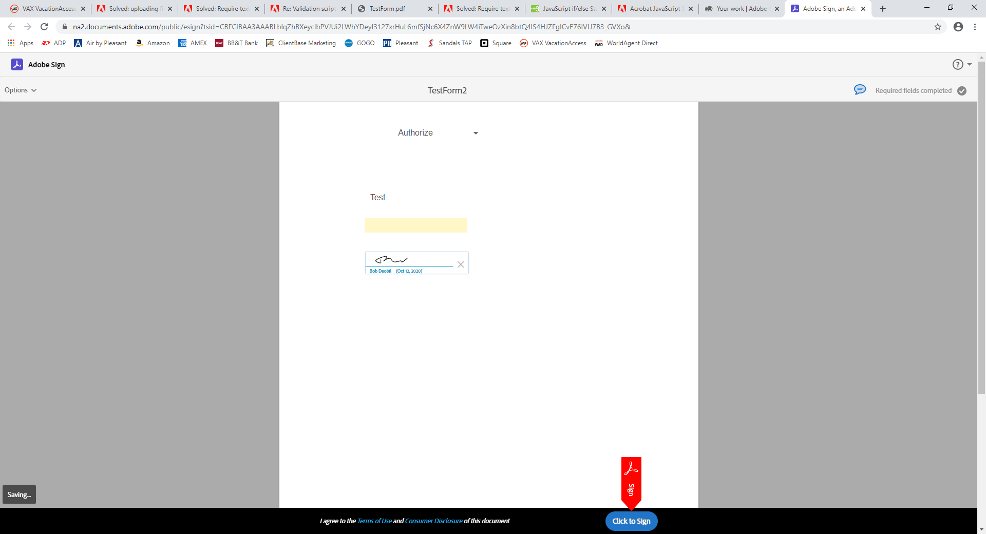 Validation script for a text field to be required ... - Adobe Product ...