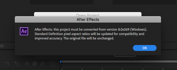 aep file from 2005 - how to open it? - Adobe Product Community - 11505172