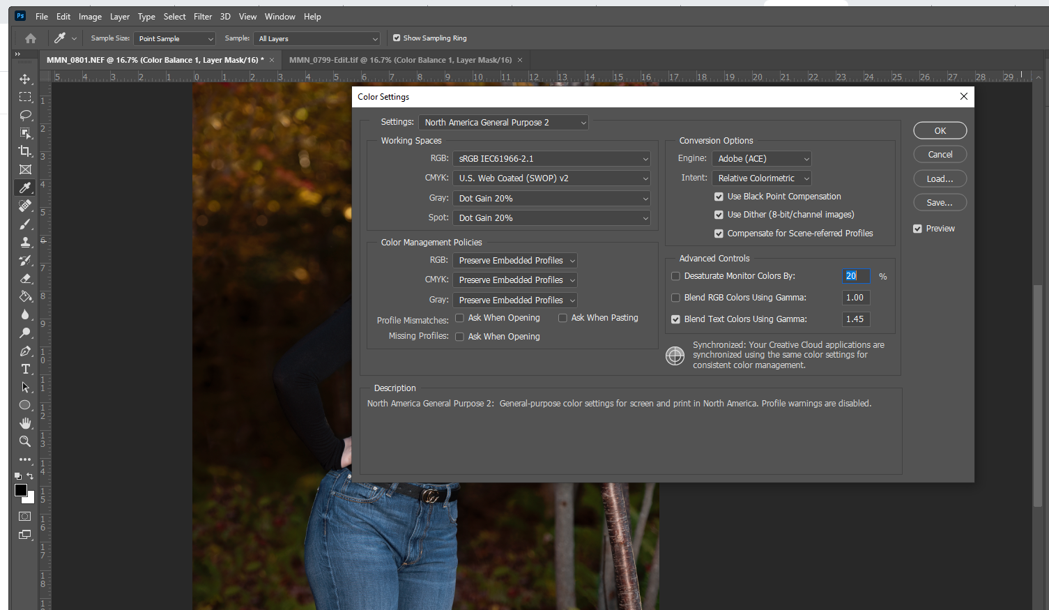 Saving a PS TIFF image to find colour greatly desa... - Adobe Support ...