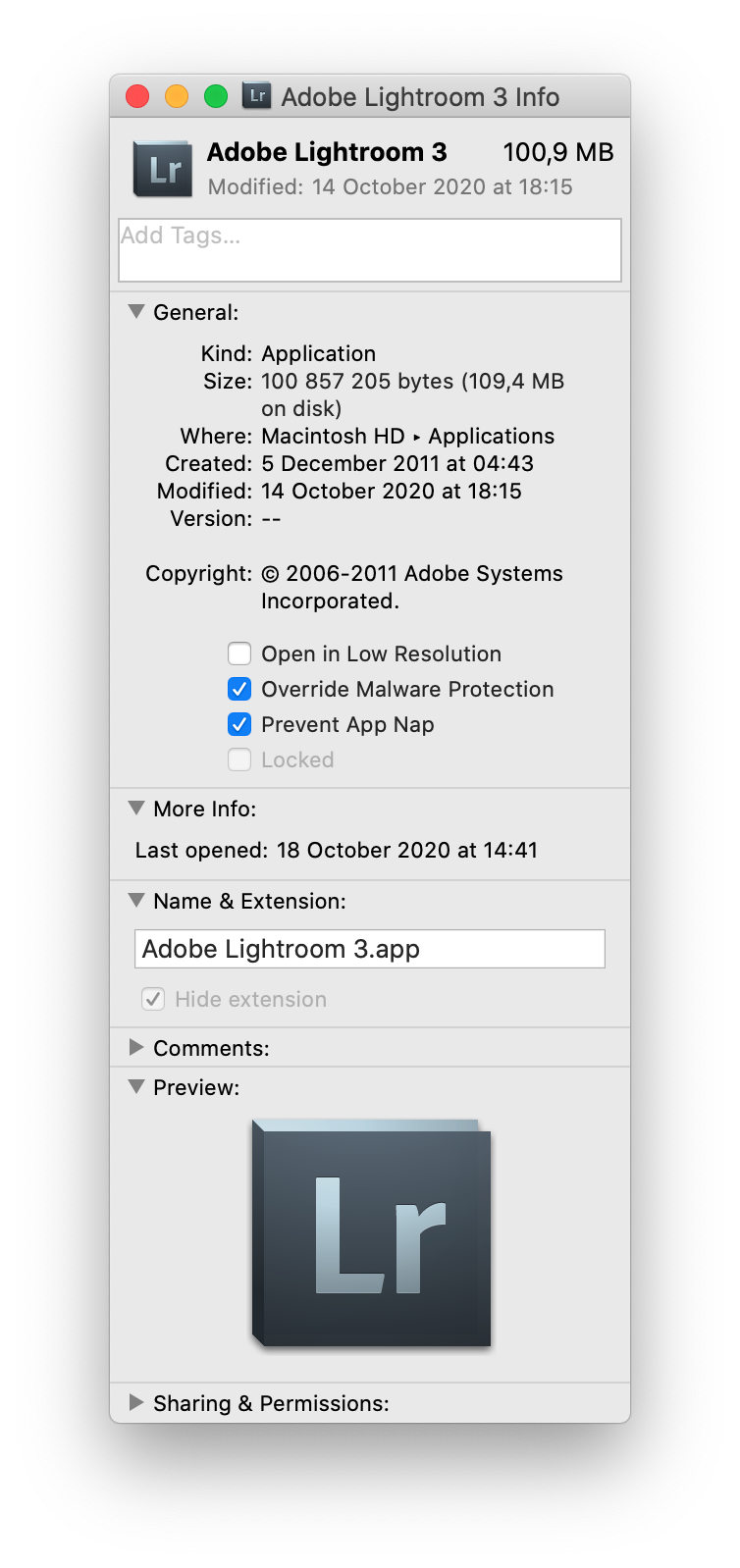 MAC OS Catalina thinks Lightroom 3 is a virus - Adobe Product Community ...
