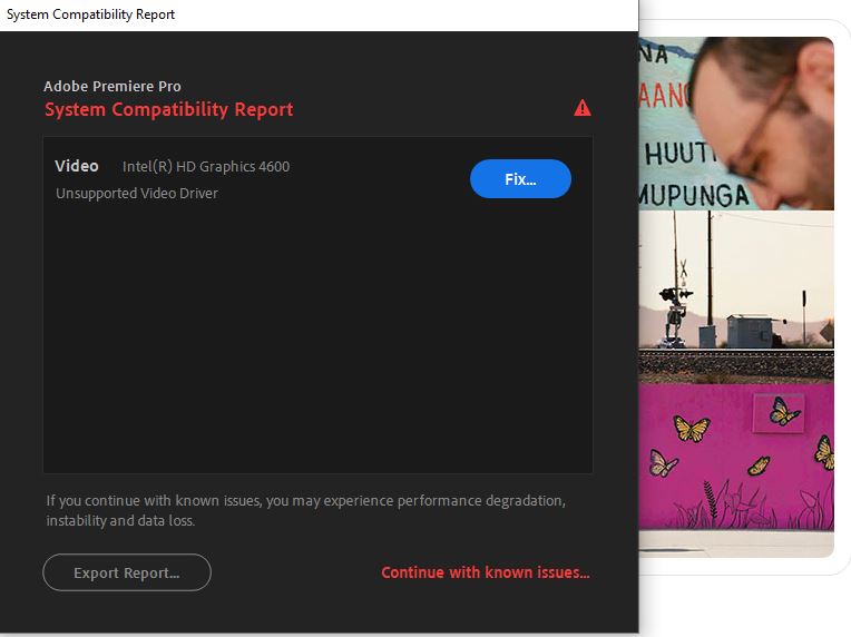 System compatibility report with adobe after effec... - Adobe Product ...