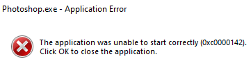 New 2021 Photoshop errors not letting me open the ... - Adobe Community ...