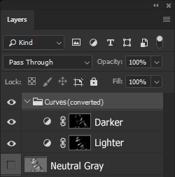 Solved: How to Conver “Neutral grey” layer to Curve layers - Adobe ...