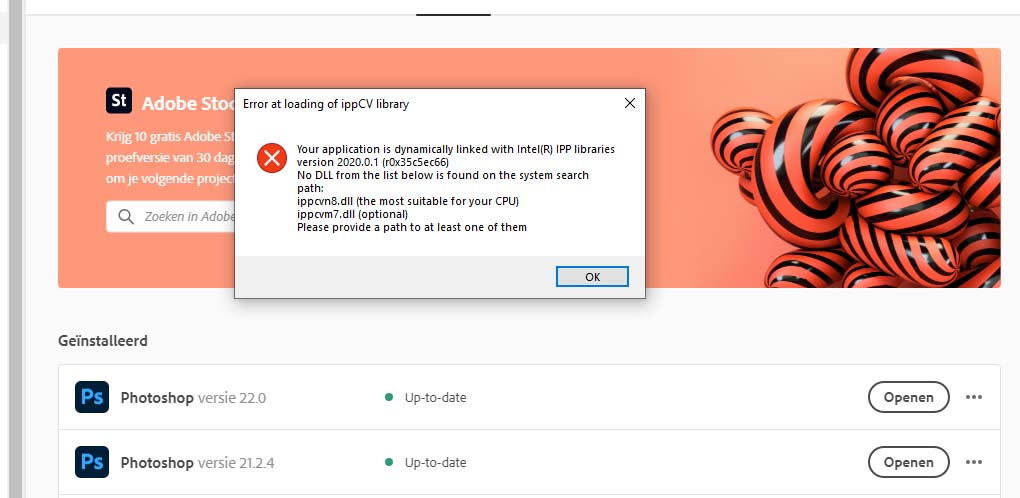 Photoshop wil not instal versie 22.0 - Adobe Community - 11541386