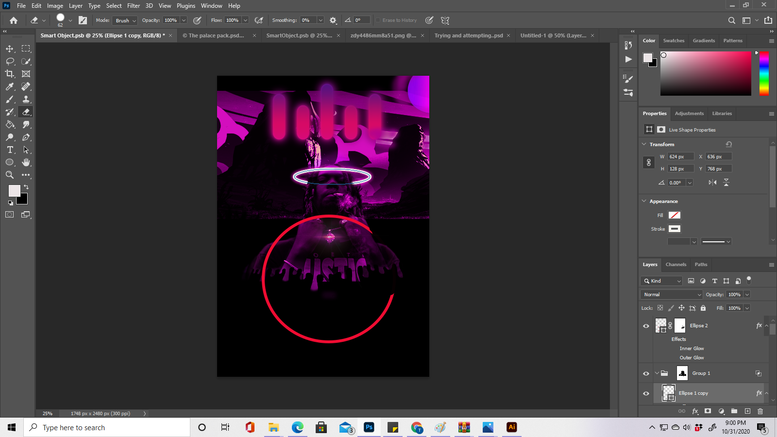 Very Faint Lines in Elipse Tool and Triangle, I ca... - Adobe Community ...