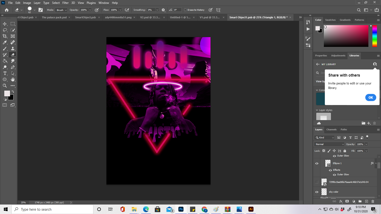 Very Faint Lines in Elipse Tool and Triangle, I ca... - Adobe Community ...