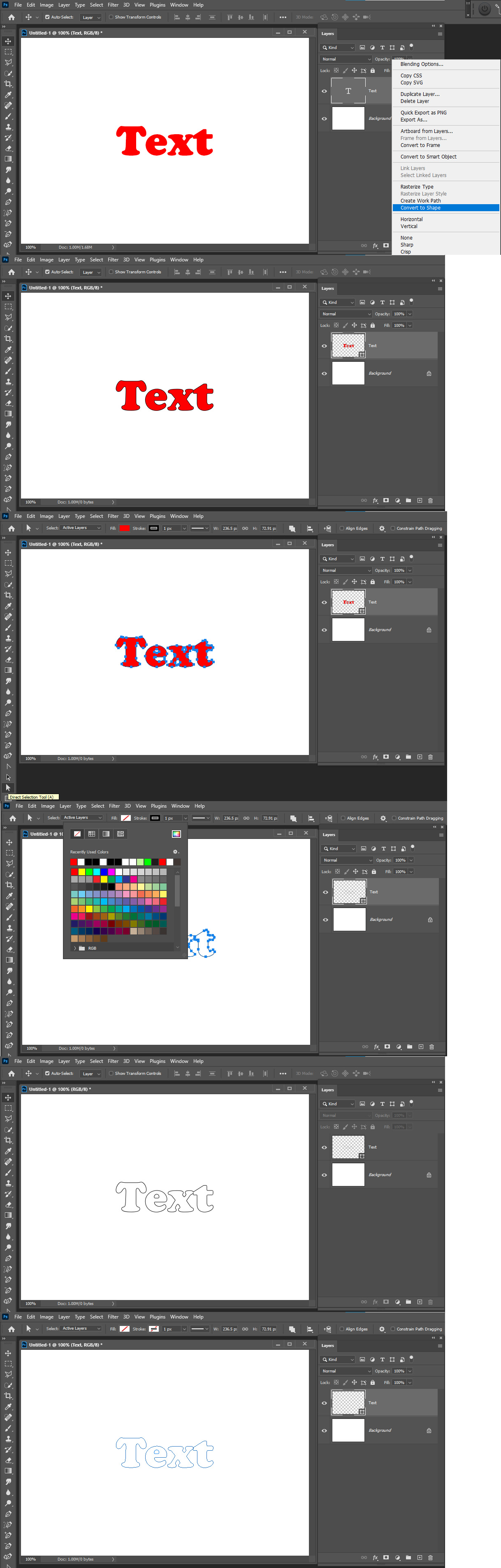 Text to shape adds a outline - Adobe Community - 11559384