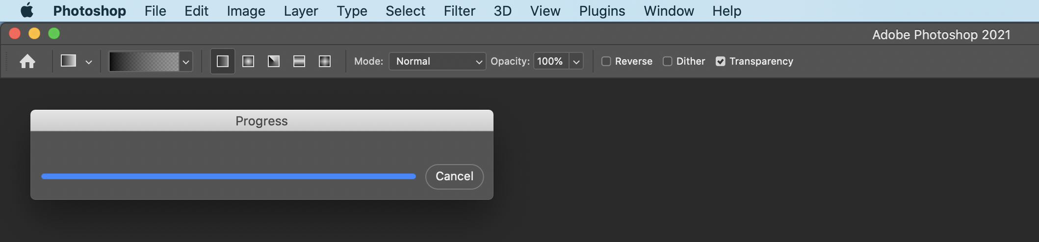 Progress Window stays open - Adobe Support Community - 11243912
