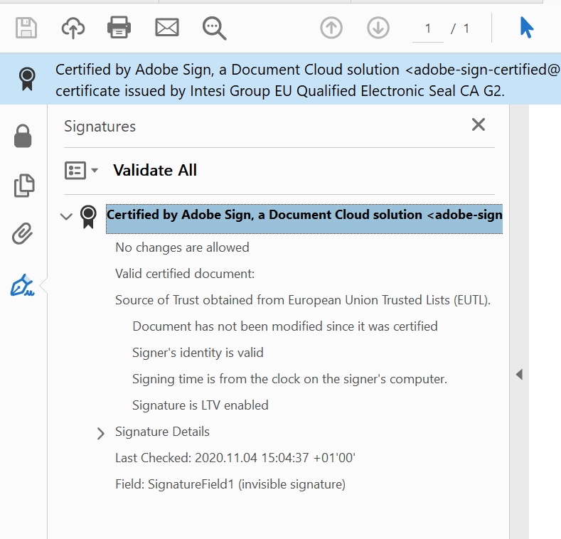 Change certificate for documents signed in Workday... - Adobe Product ...