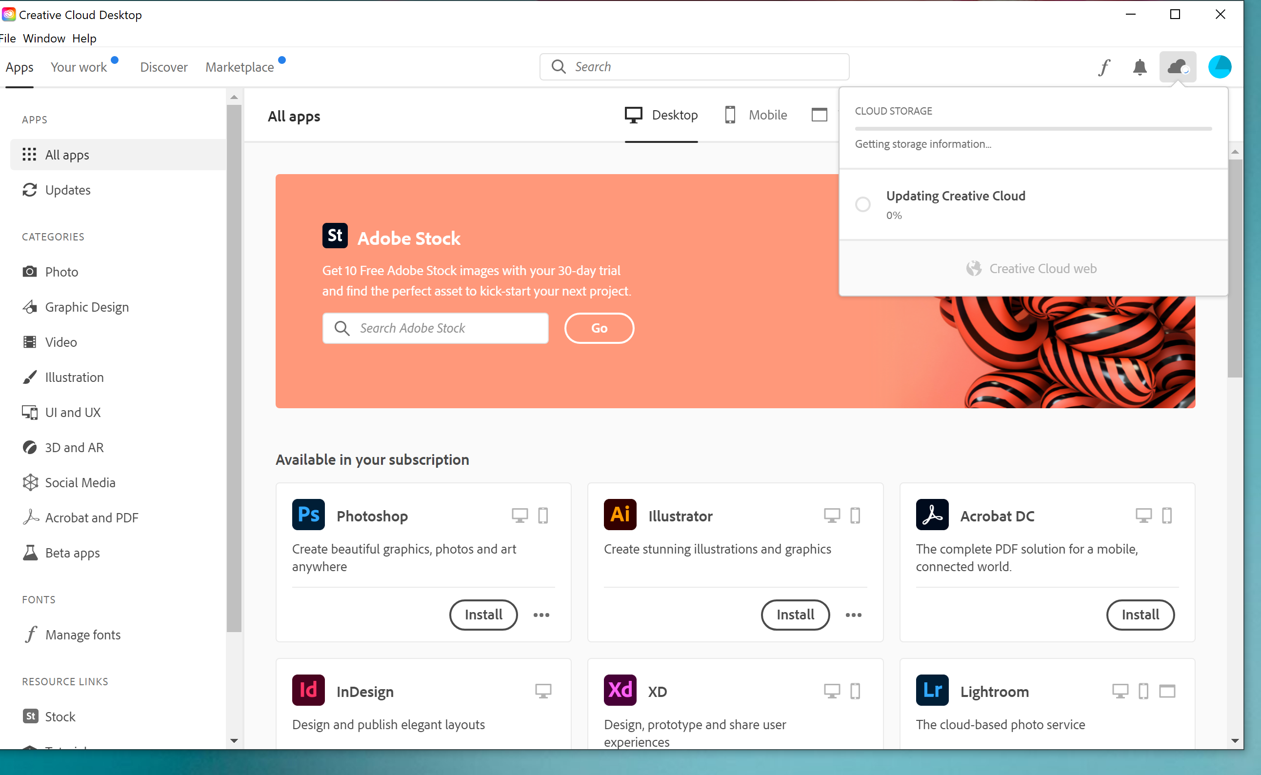 Solved: Betreff: Stuck in infinite "Loading Creative Cloud... - Adobe ...