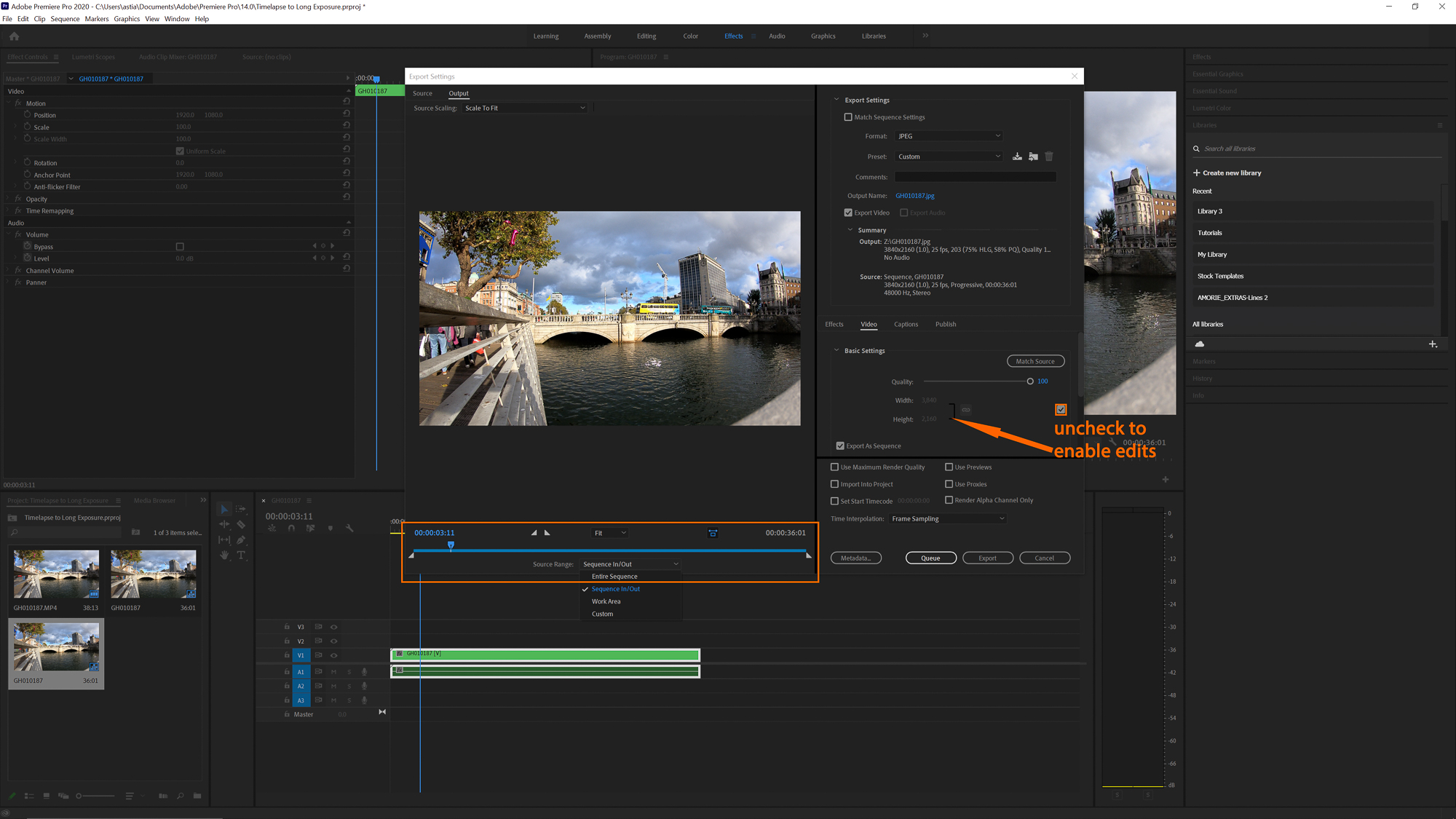Create a long exposure image from video using Phot... - Adobe Community ...
