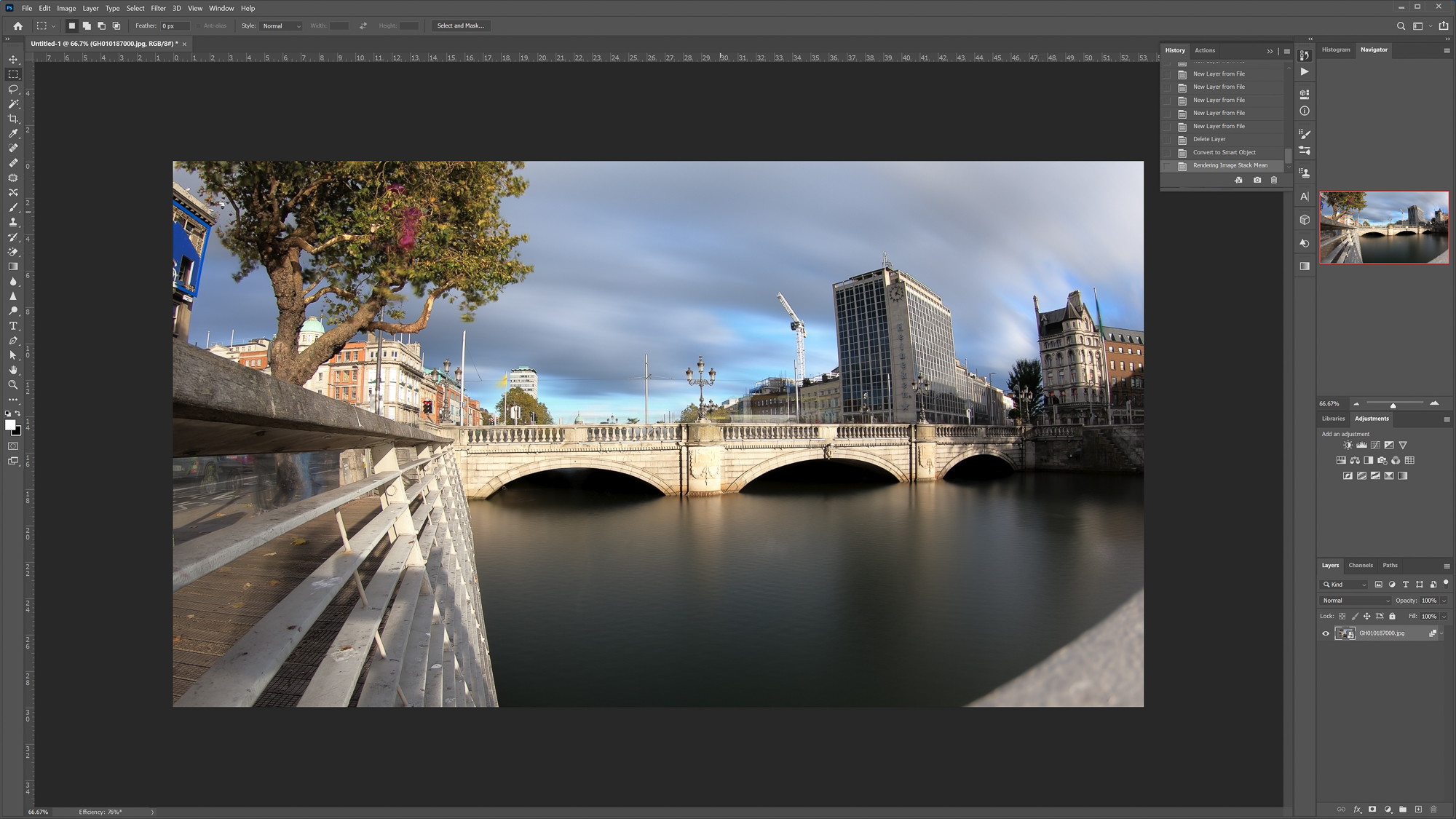 Create a long exposure image from video using Phot... - Adobe Community ...