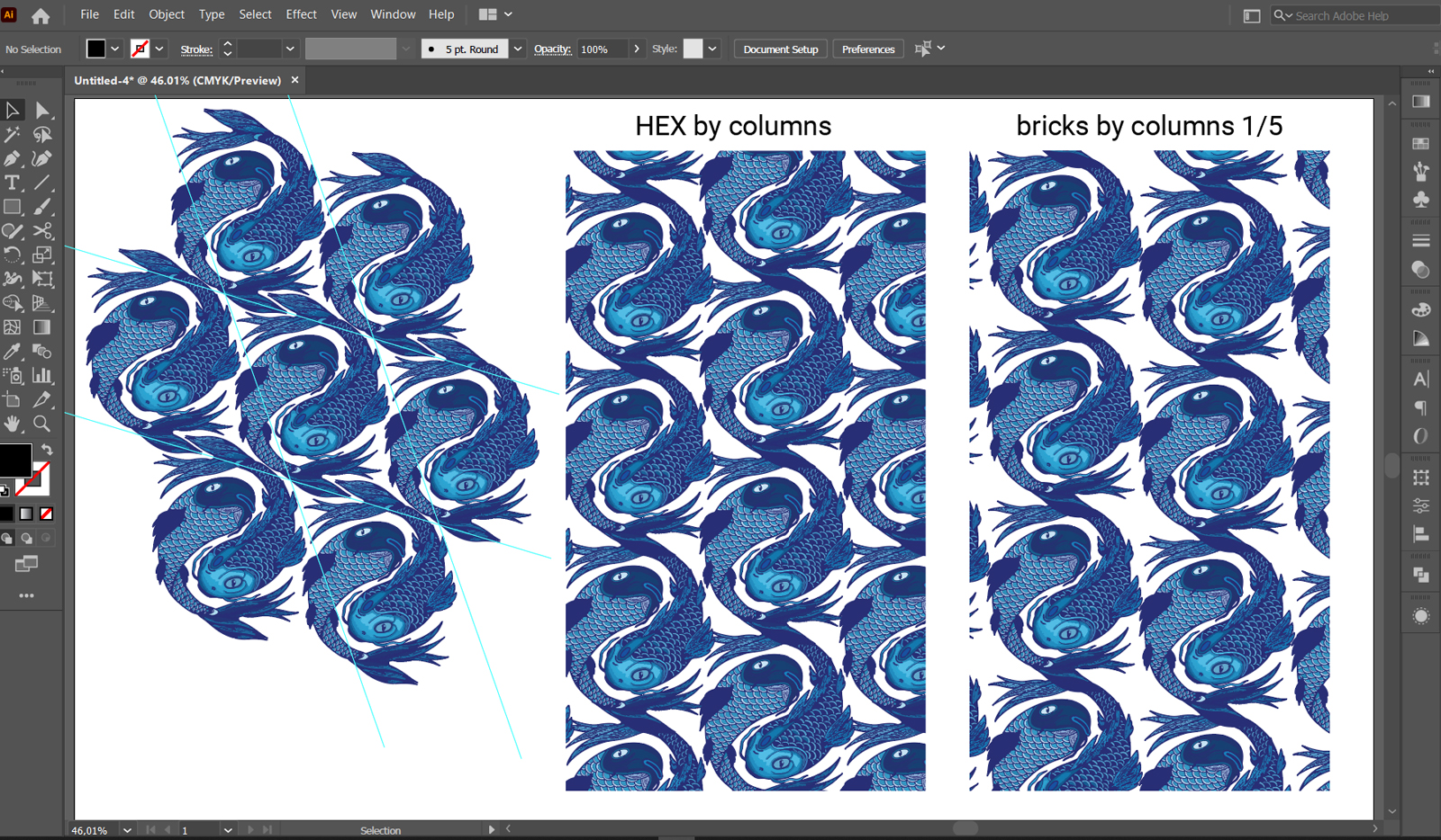 How do I create a repeating pattern from my fish a... - Adobe Community ...