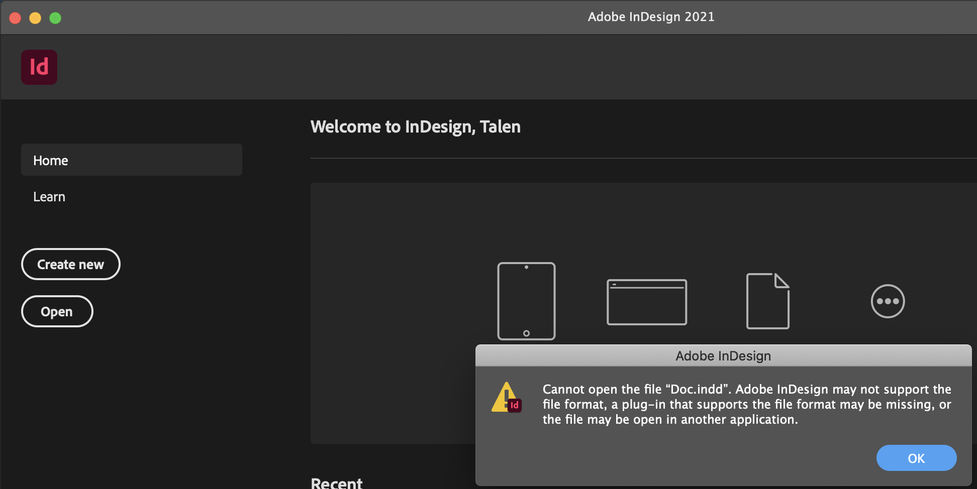 Solved: Adobe InDesign may not support the file format... ... - Adobe ...
