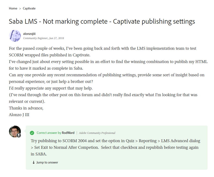 Problem Using Captivate Files With SABA LMS - Adobe Product Community ...