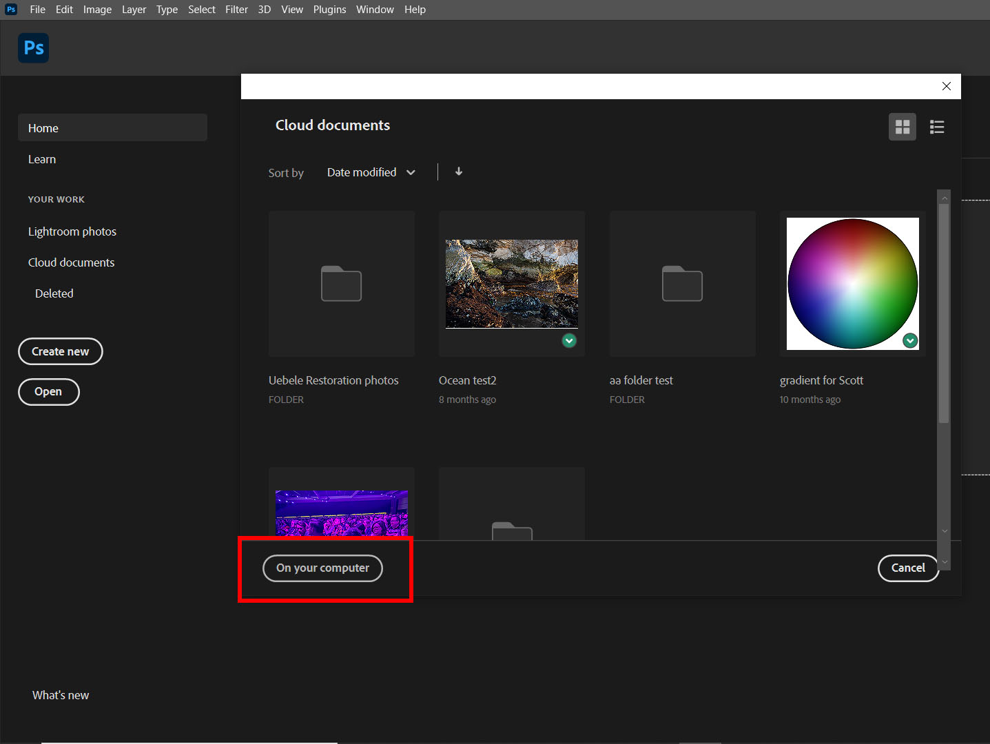 Can't access my computer to open files - only want... - Adobe Community ...