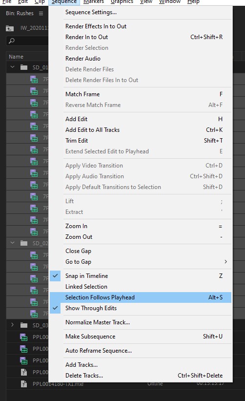 Re: Selection Follows Playhead while playback - Adobe Product Community ...