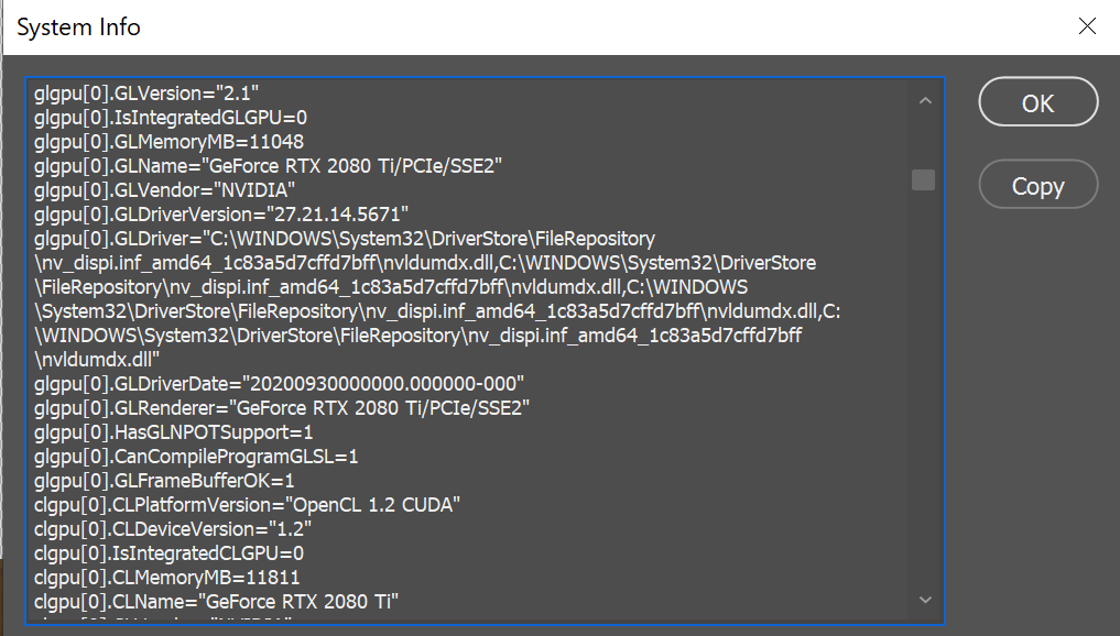 Photoshop CC 2021 completely ignoring GPUs causing... - Adobe Product ...