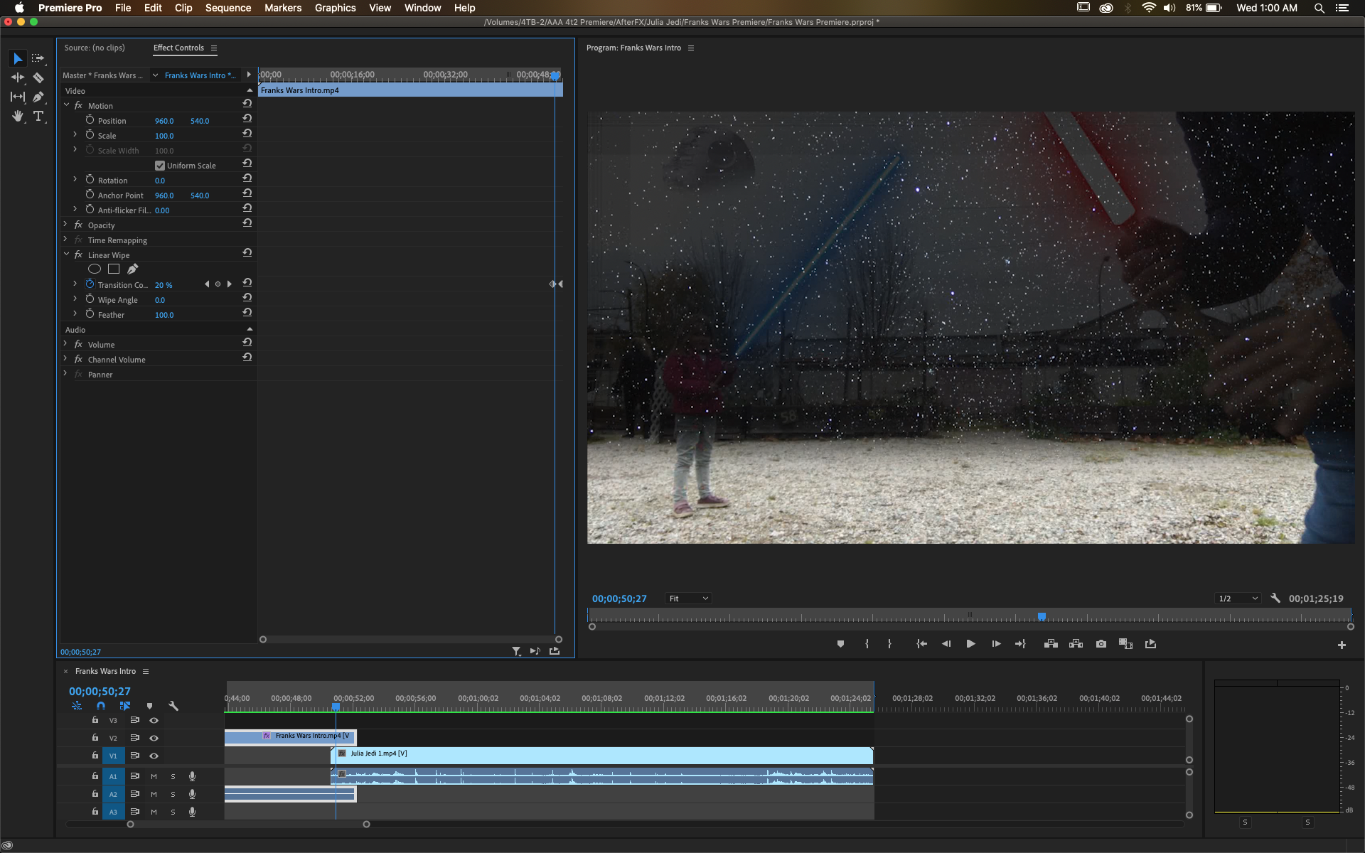 Linear wipe second clip bleeds through - Adobe Product Community - 11604874