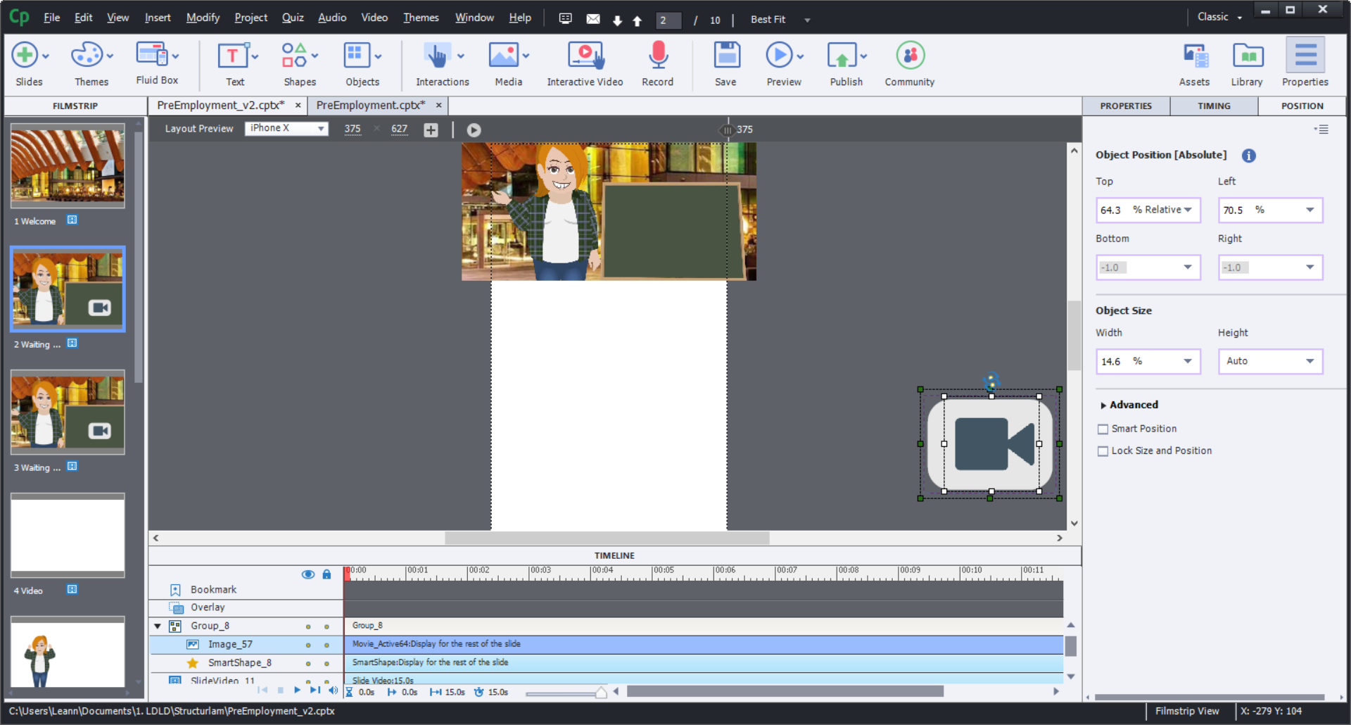 Responsive - button placement and looping - Adobe Product Community ...