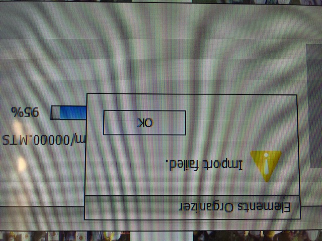 Generic "Import failed" error message - please hel... - Adobe Community ...