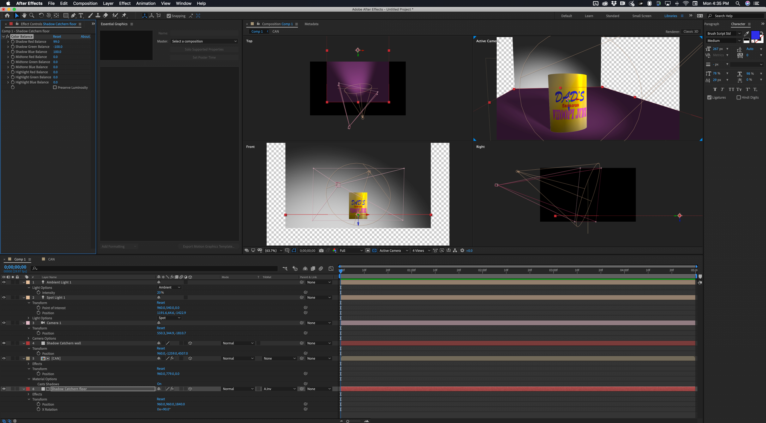 Troubleshooting: Shadows Disappear when I apply Ef... - Adobe Community ...