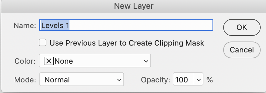 Layer adjustments – prevent dialog box - Adobe Community - 11611163
