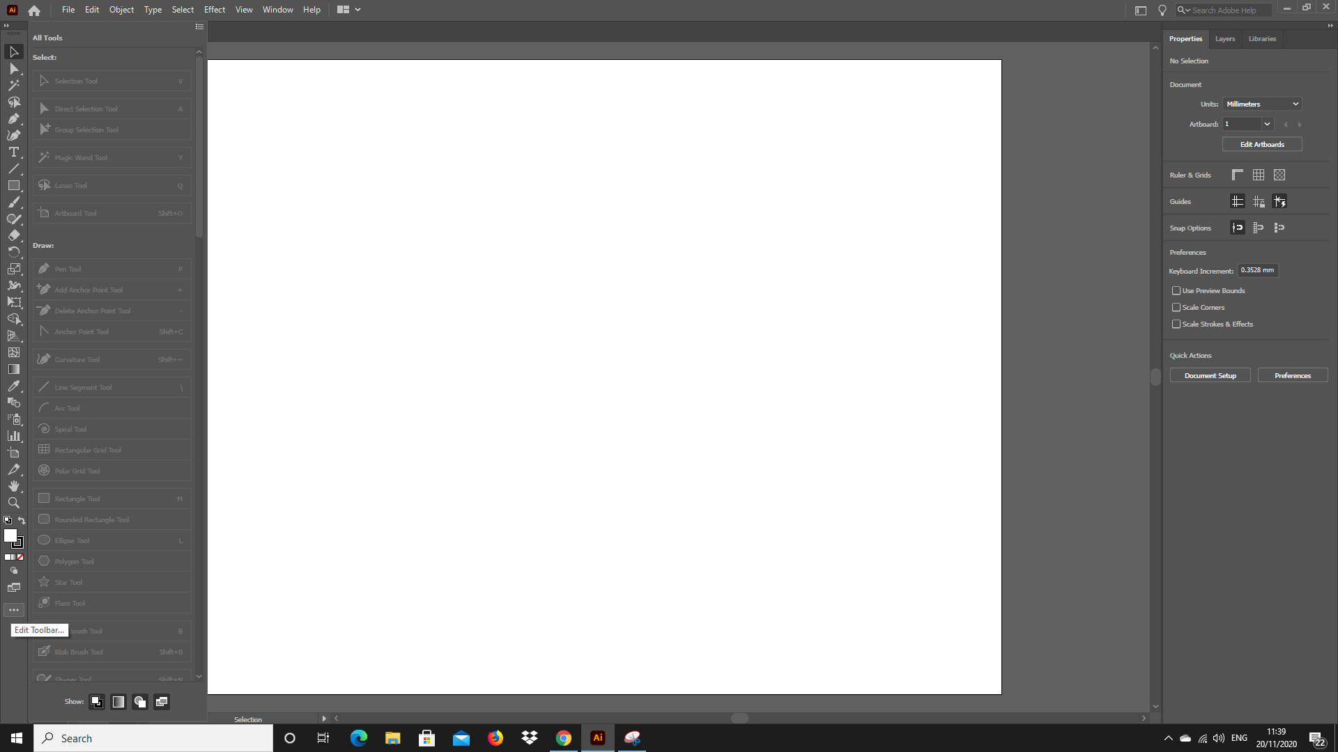 Missing tools in Illustrator - Adobe Support Community - 11609744