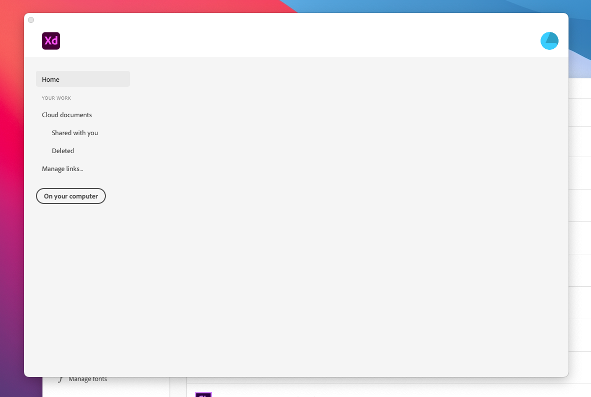 Blank home screen - Adobe Community - 11618806