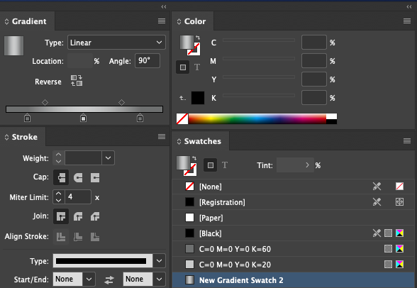 indesing Gradient does'nt show up in Illustrator - Adobe Community ...