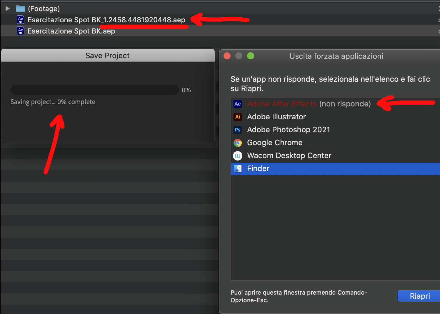 AE 2020 crashes while saving the project - Adobe Product Community ...