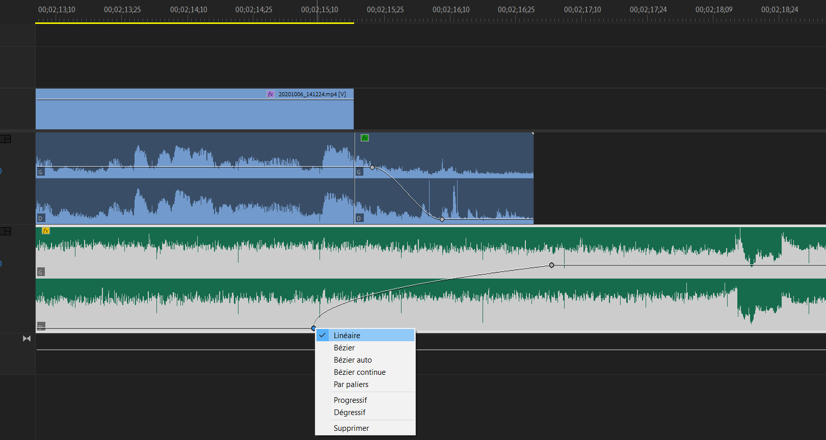 Solved: Audio keys and linear curves... - Adobe Community - 11649849
