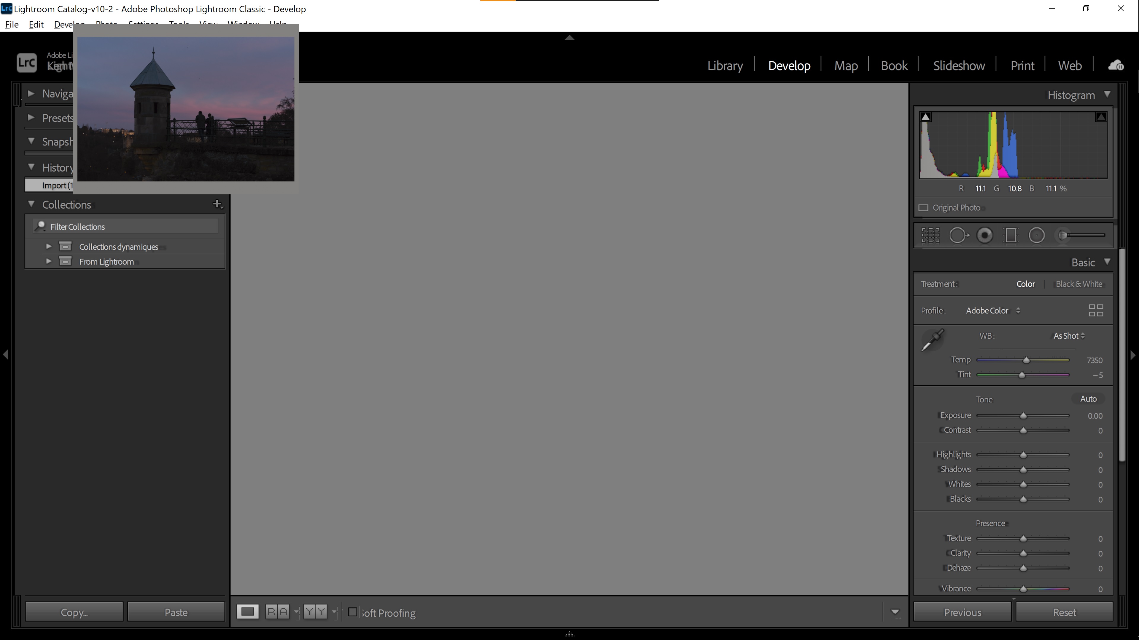 LIghtroom classic develop module showing small pho... - Adobe Community ...