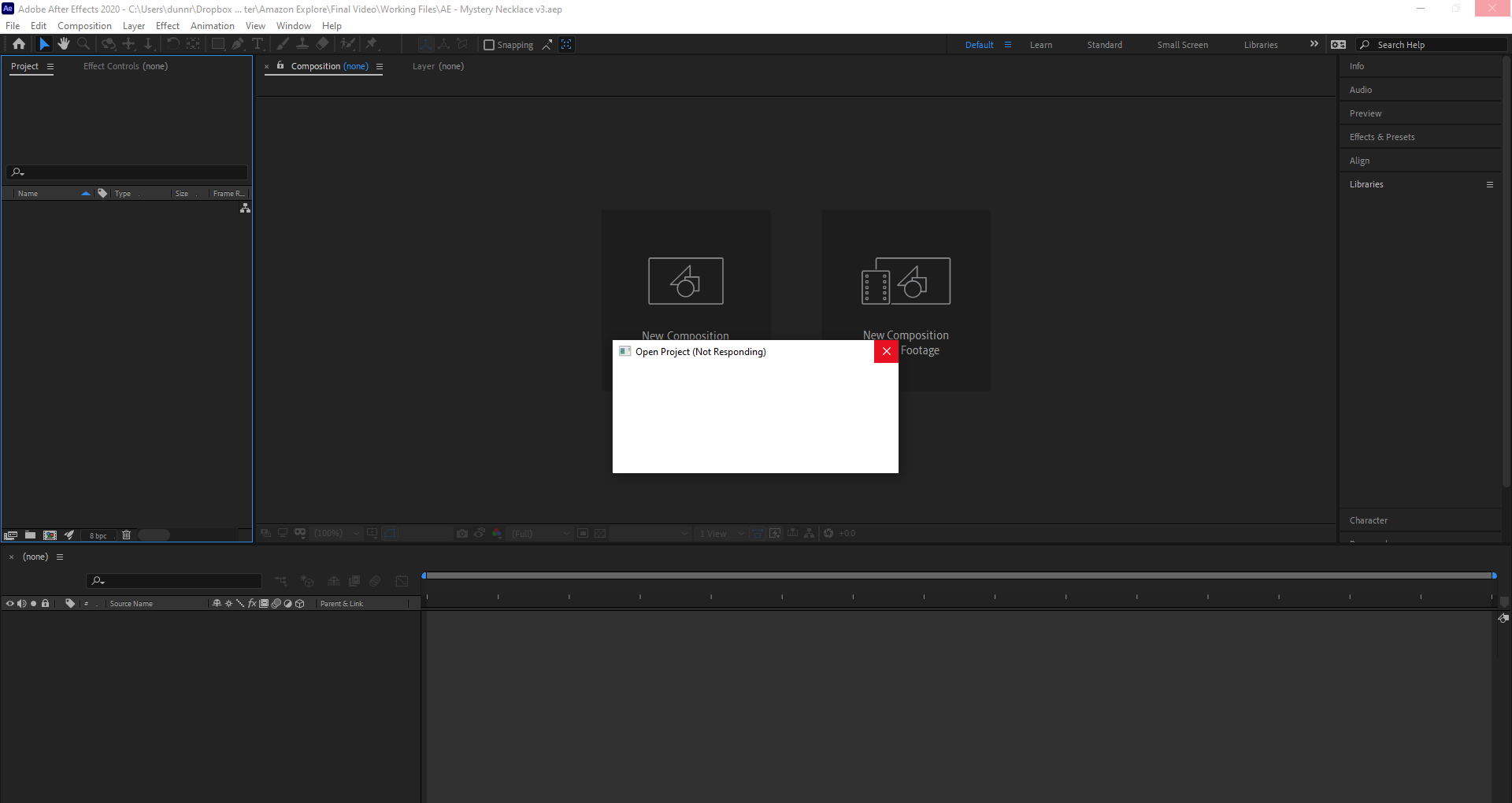 After Effects v.17.5.1 crashing on open screen - Adobe Support ...