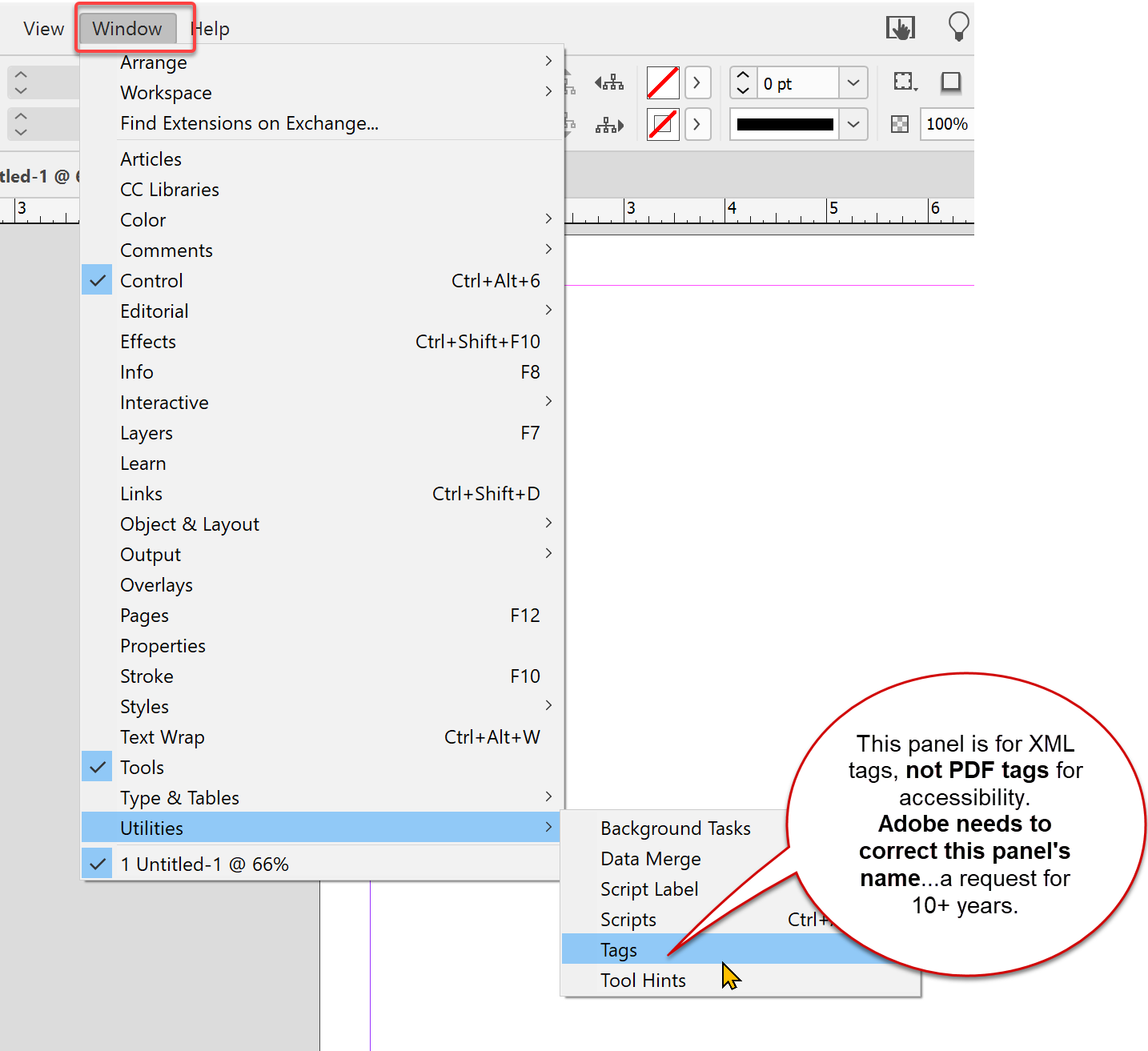 Accessibility reading order tool orders items in a... - Adobe Product ...