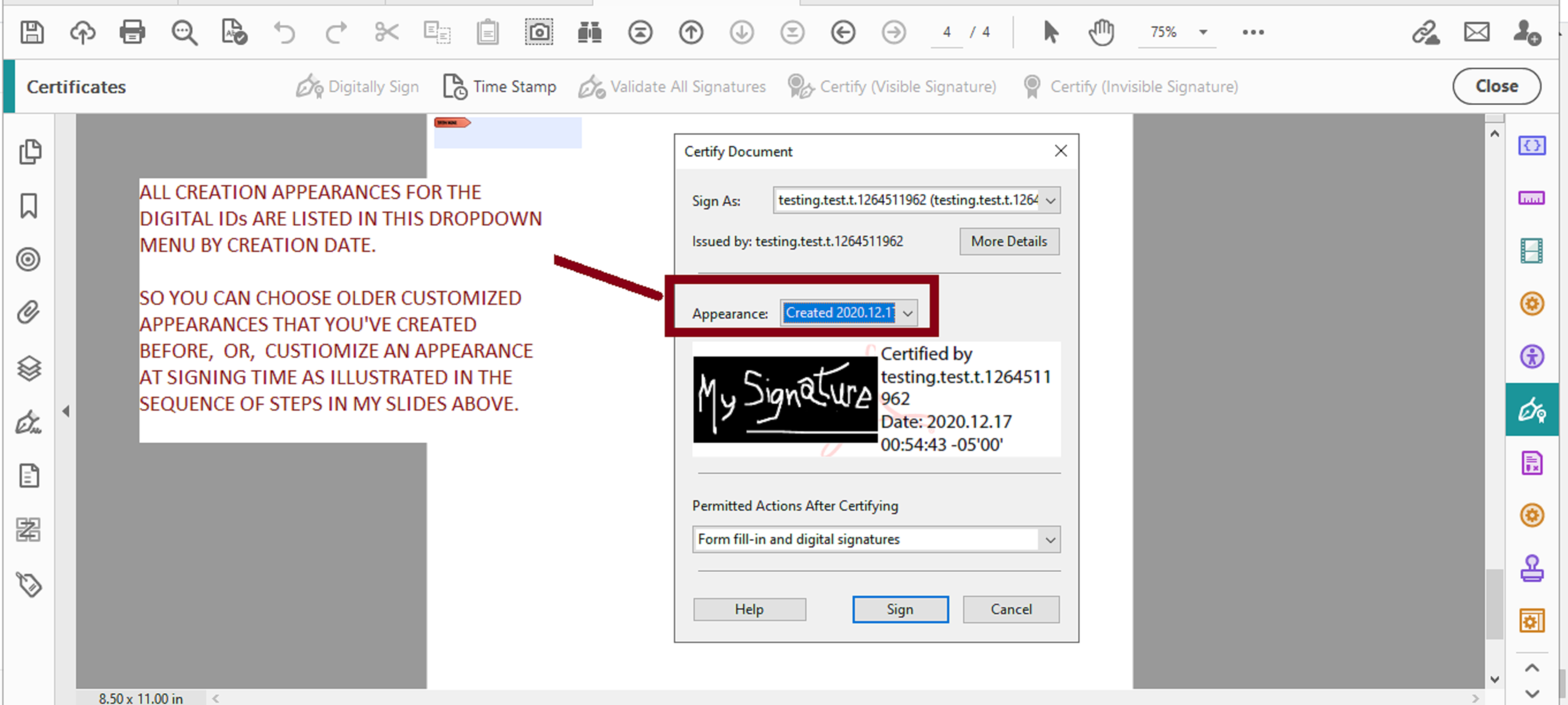 Solved: Selecting among digital IDs for signatures - Adobe Product ...